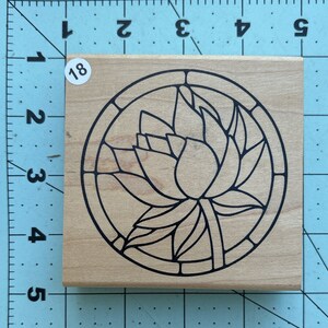Designs Symmetrical Wood Mounted Rubber Stamps Vintage - Etsy