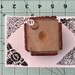 Corner 4 Stamp Square Wood Mounted Rubber Stamp Embossing Arts 1997 ...