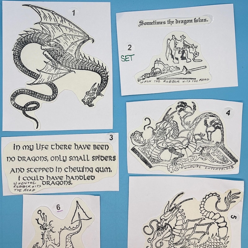 Vintage Rubber Dragon - Etsy