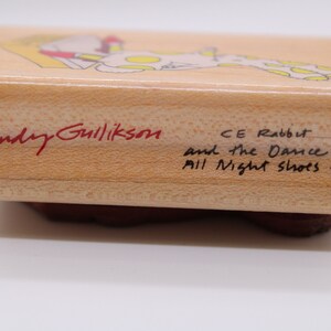 Rabbits Sandy Gullikson / Comic Wood Mounted Rubber Stamps Vintage - Etsy