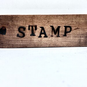 Wood Rubber Stamp Mount for Loop and Hook Mounted Rubber Stamps ...