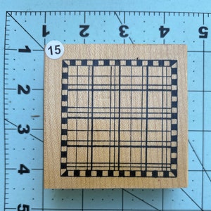 Designs Symmetrical Wood Mounted Rubber Stamps Vintage - Etsy