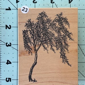 Trees Wood Mounted Rubber Stamps Vintage - Etsy