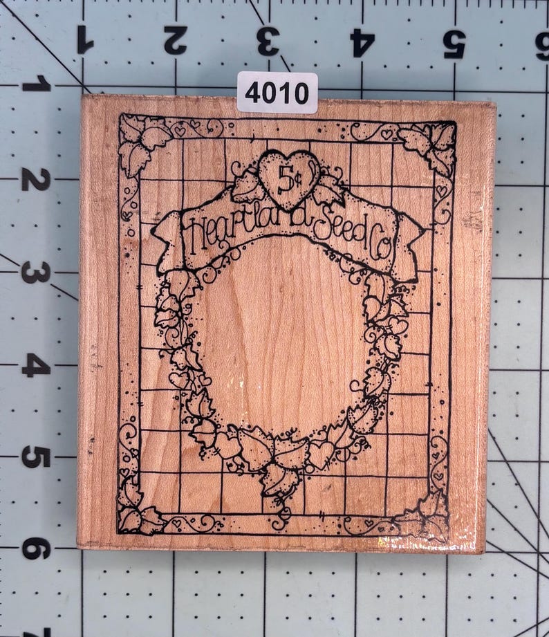 Seed Packet Wood Mounted Rubber Stamp Vintage - Etsy