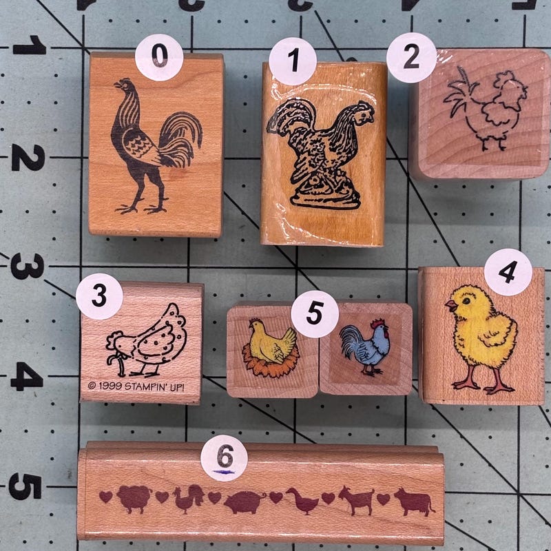 Hen Rubber Stamps - Etsy