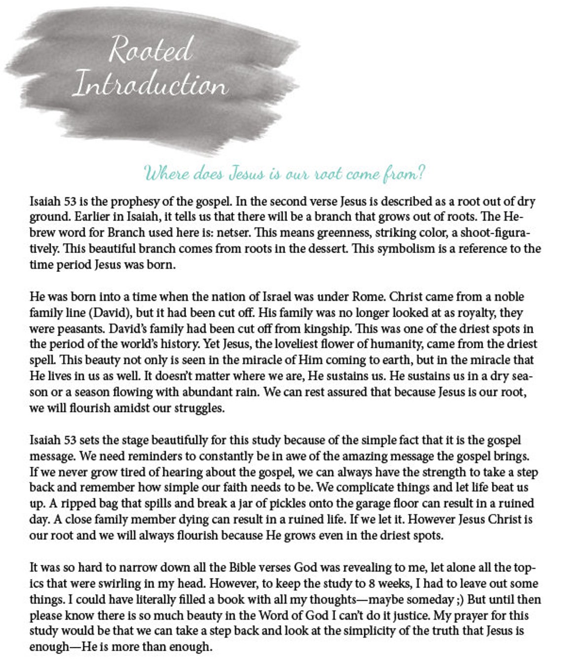 Rooted Indepth Bible Study Instant Download Bible Study Bible Study for ...