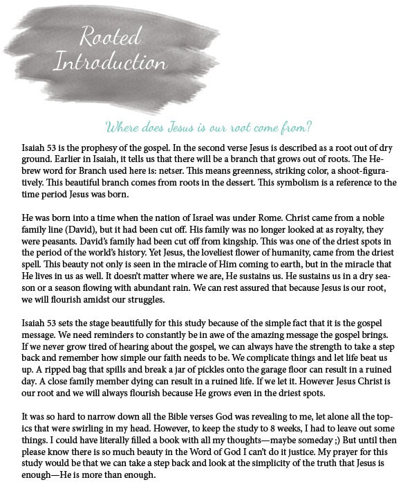 Rooted Indepth Bible Study | Instant Download Bible Study | Bible Study ...