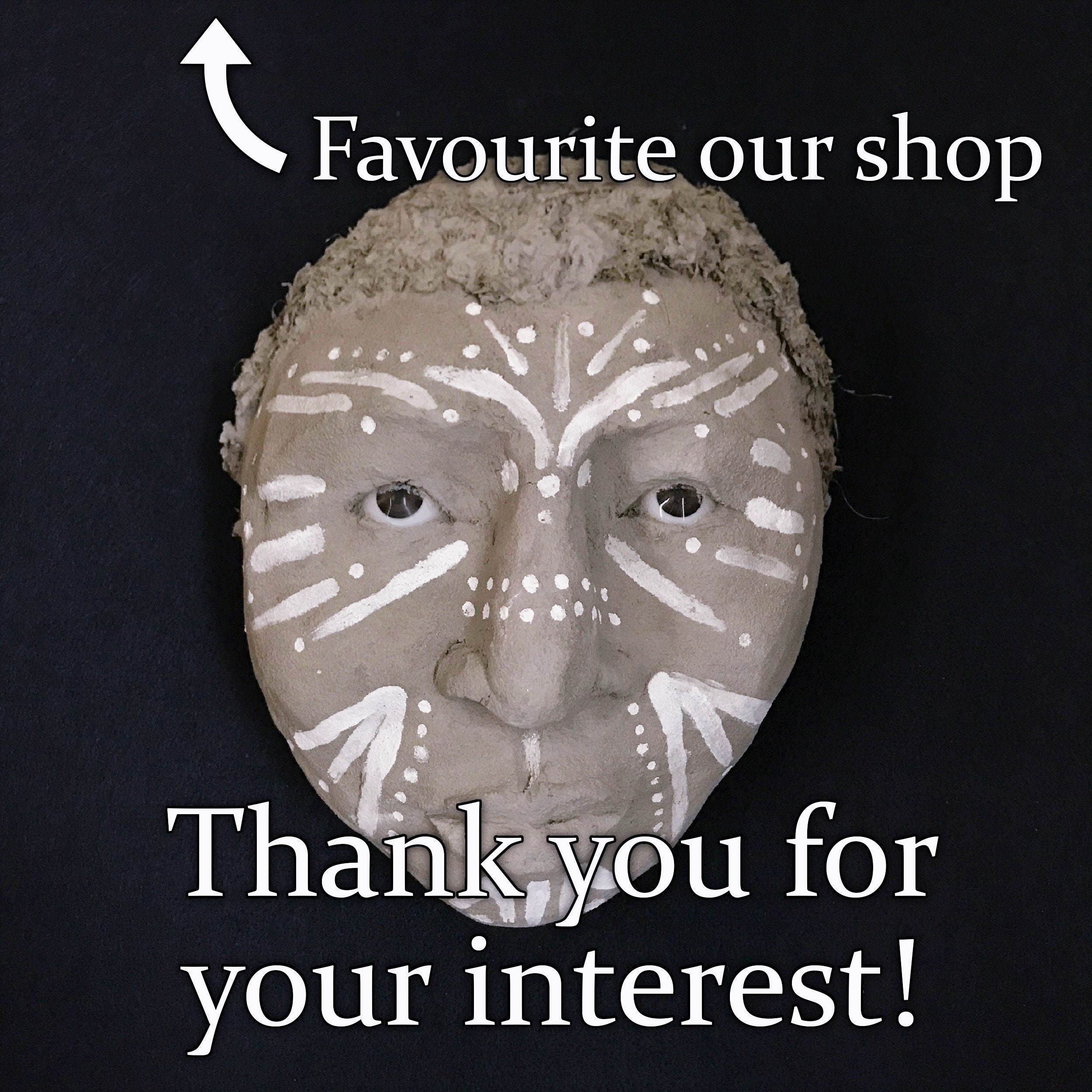 Aboriginal Sculpture | Concrete Face | Garden Decor | Wall Sculpture ...