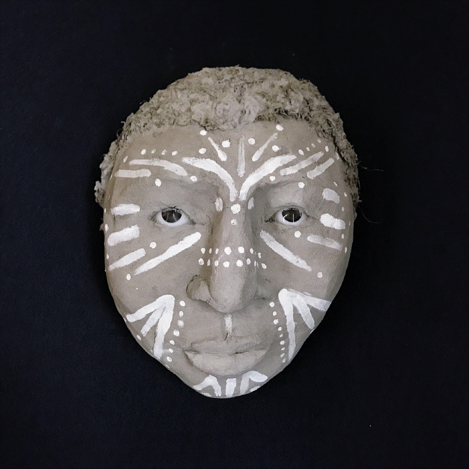 Aboriginal Sculpture | Concrete Face | Garden Decor | Wall Sculpture ...