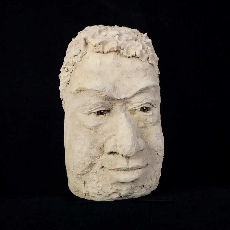 Garden Concrete Face Sculpture | Rock Gardens or Stacking in Walls ...