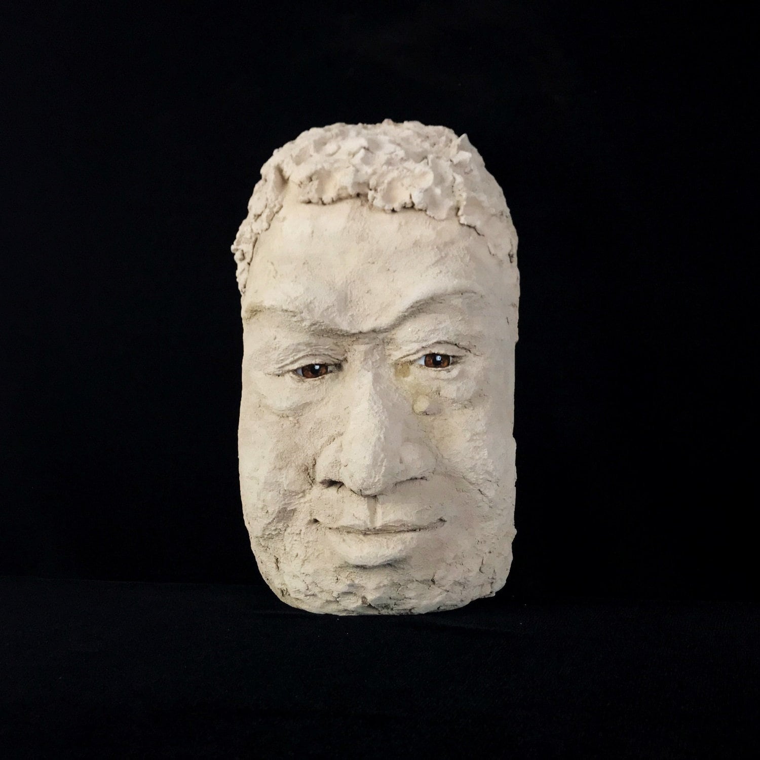 Garden Concrete Face Sculpture | Rock Gardens or Stacking in Walls ...