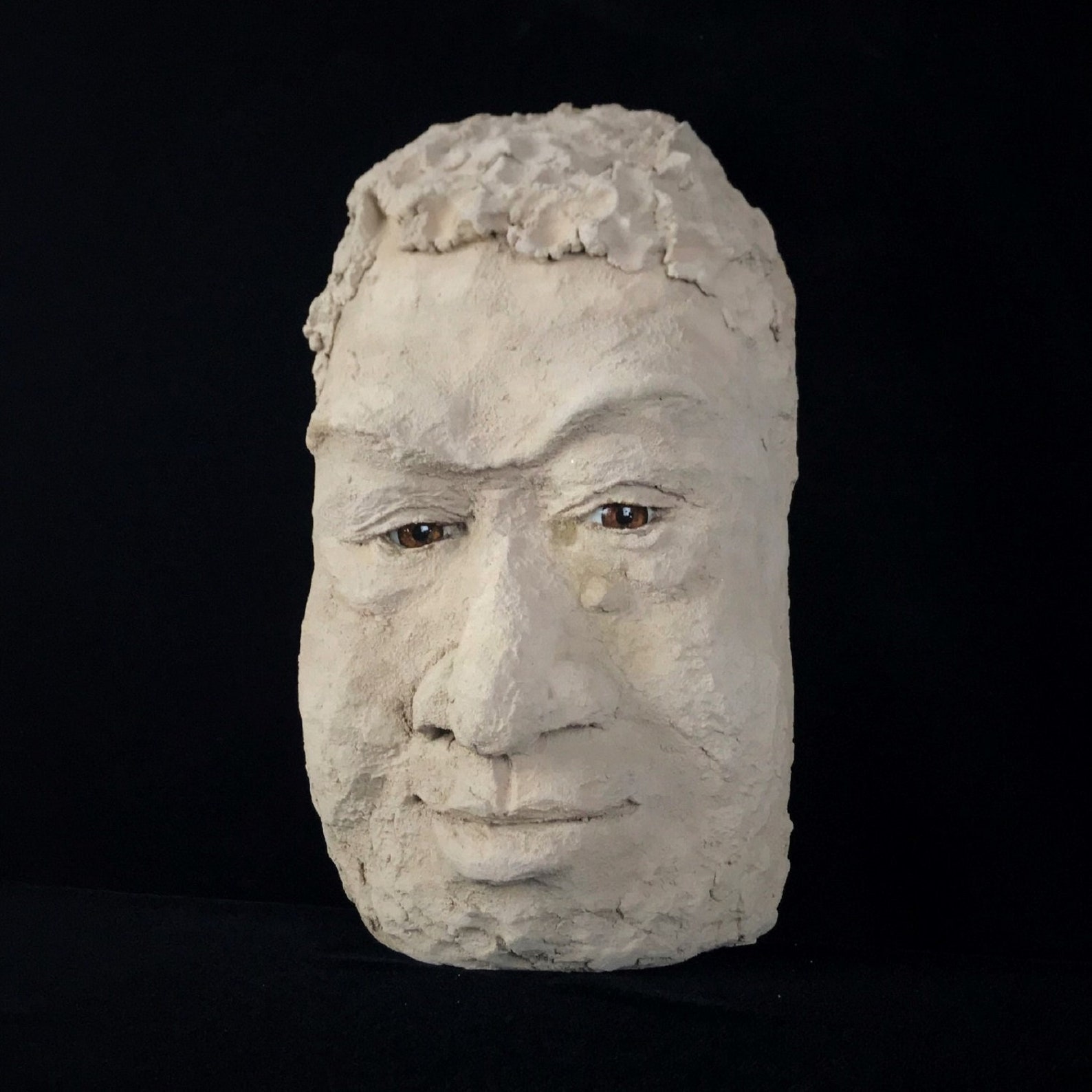 Garden Concrete Face Sculpture | Rock Gardens or Stacking in Walls ...