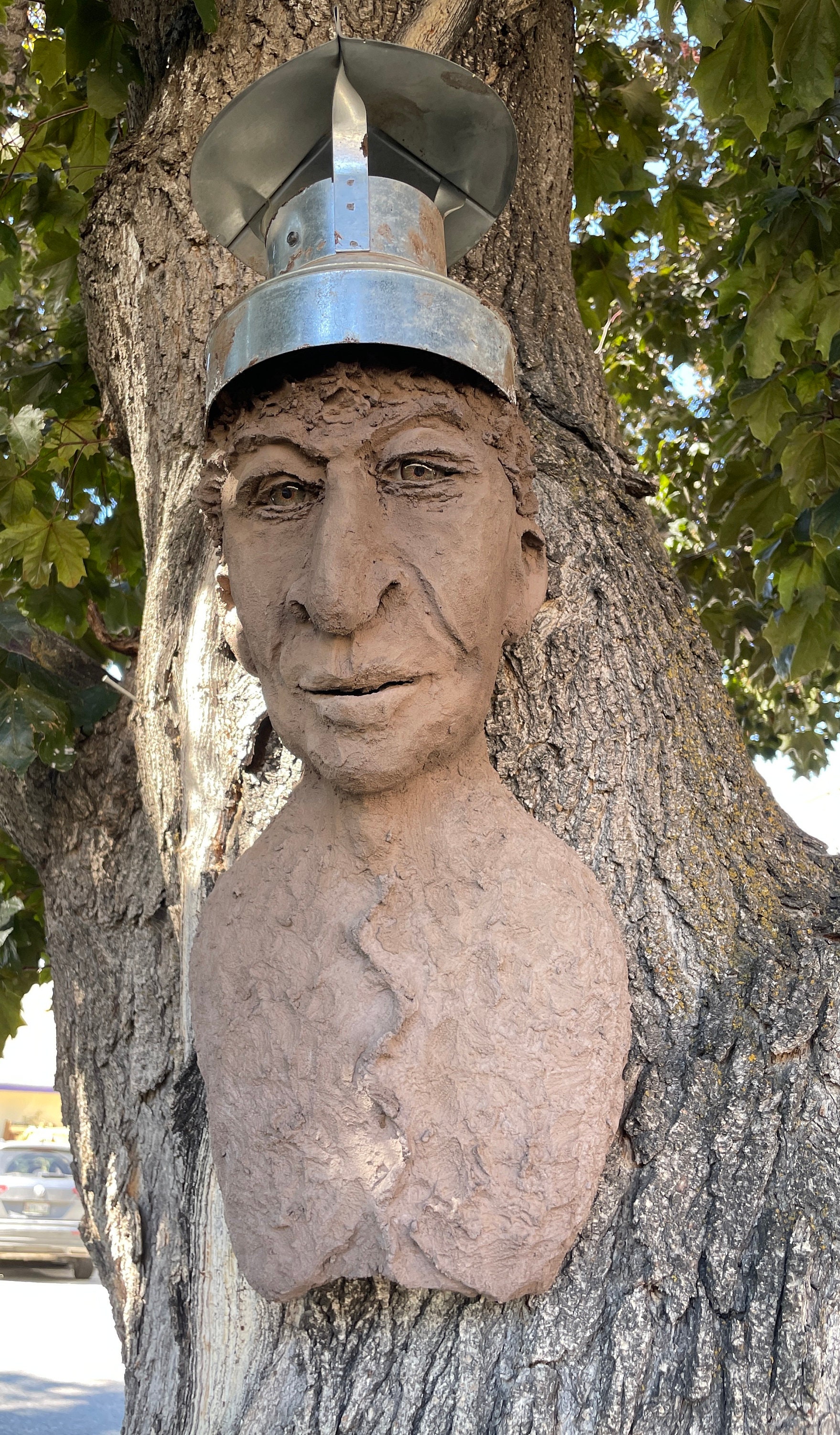 Garden Sculpture | Concrete Face | Outdoor Wall Art | Outdoor Sculpture ...