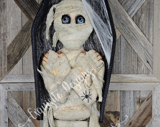 Mummy Attachment, Mummy With Tomb, Halloween Decor, Wreath Attachment ...