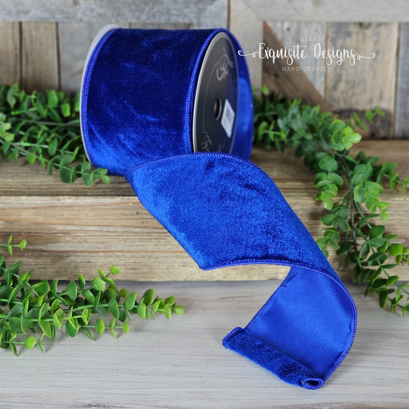 Blue Velvet Ribbon - Etsy