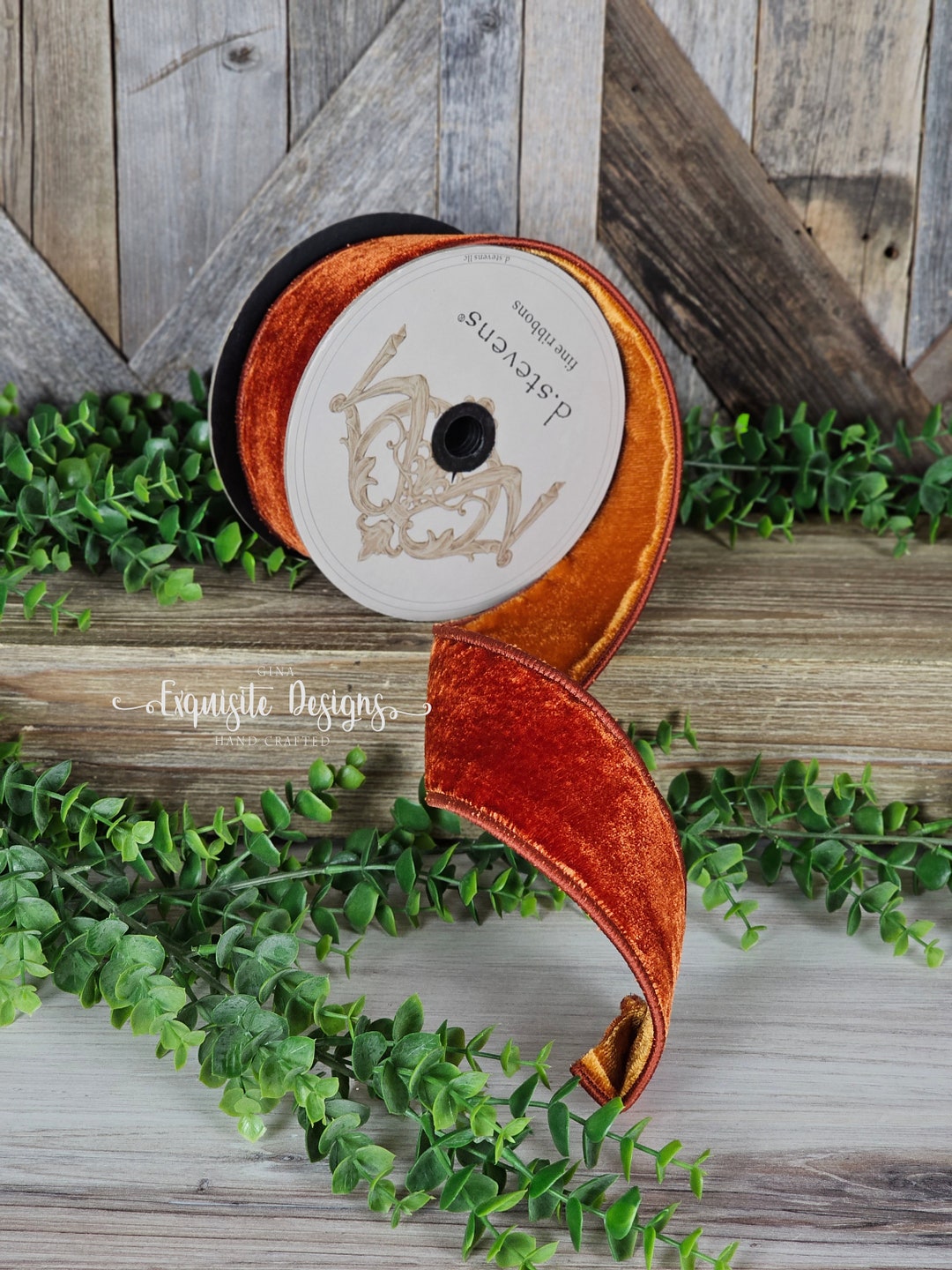 5 Yards 2.5 Inch Wired Ribbon Velvet Ribbon Double Sided - Etsy