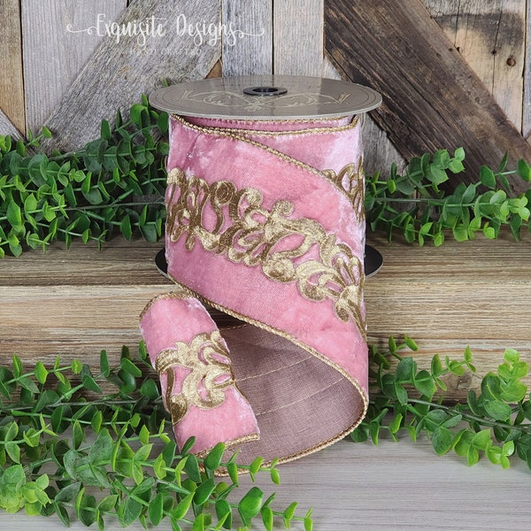 Pink Wired Ribbon - Etsy