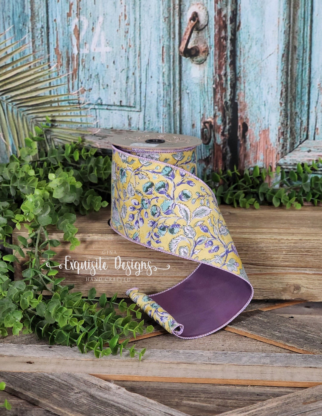 10 Yards 4 Inch Wired Ribbon Cotton Fantasy Ribbon Spring - Etsy