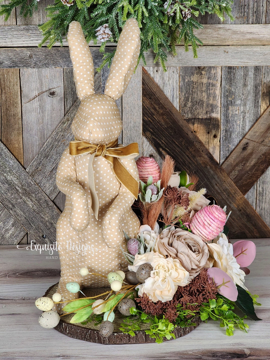 Easter Bunny Arrangement Bunny Decor Easter Decor Easter - Etsy