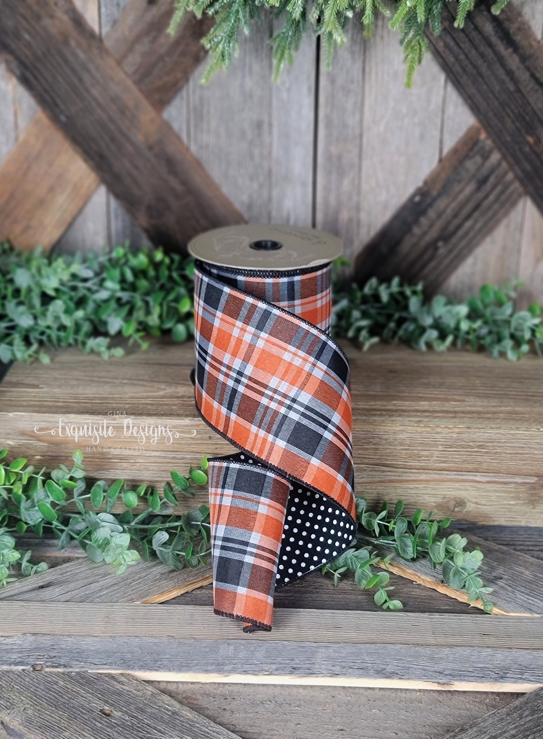 10 Yards, 4 Inch Wired Ribbon, Halloween Ribbon, Fall Ribbon, Halloween ...