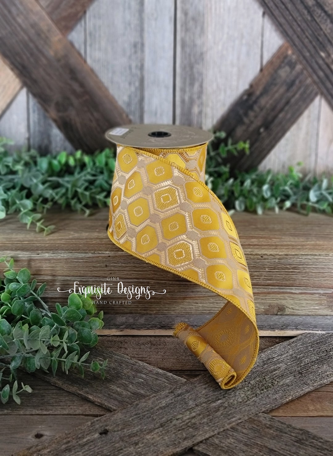 10 Yards 4 Inch Wired Ribbon Wired Ribbon Designer's - Etsy