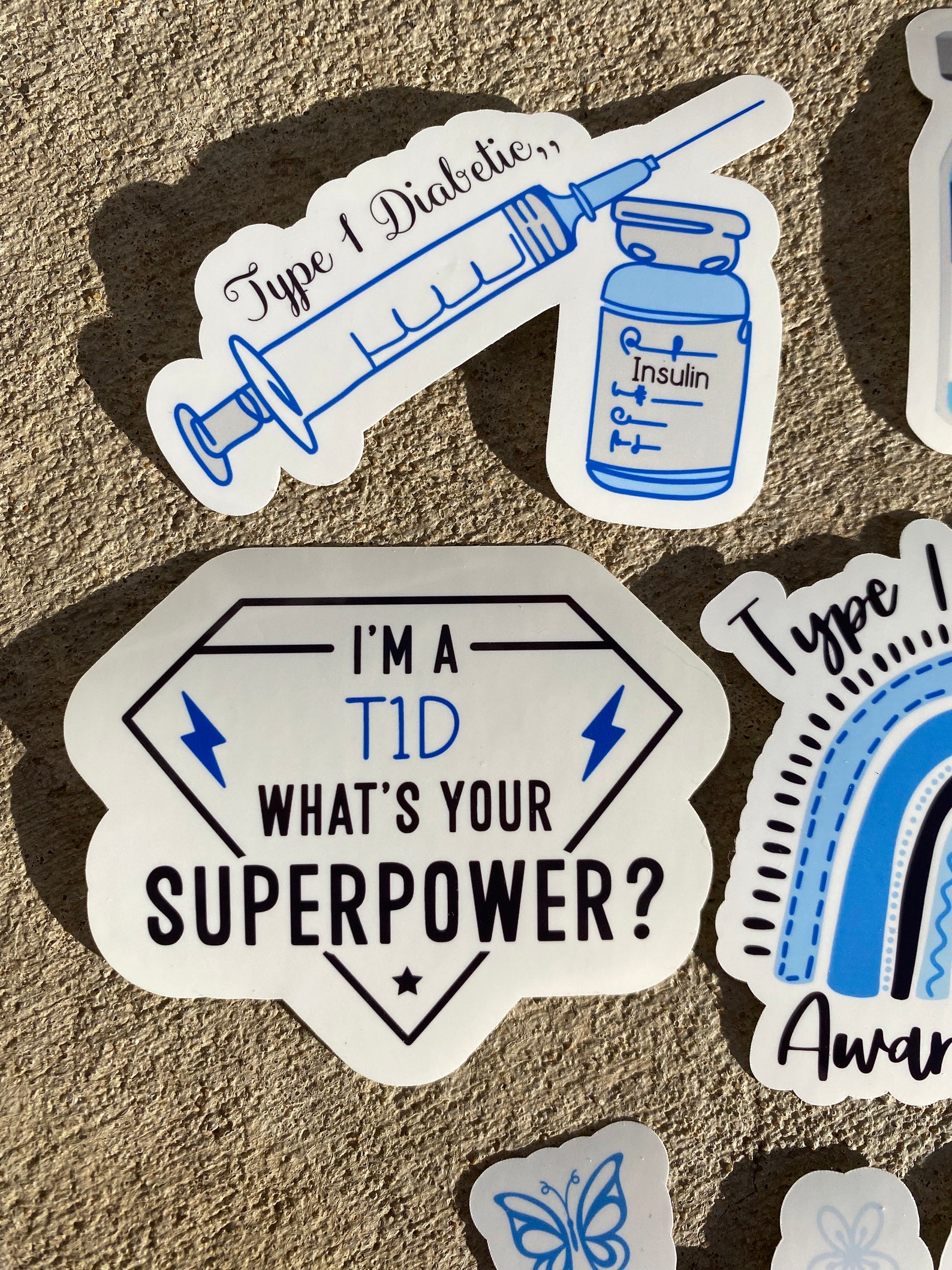Type 1 Diabetes Awareness Sticker Pack: T1D Warrior Stickers - Etsy