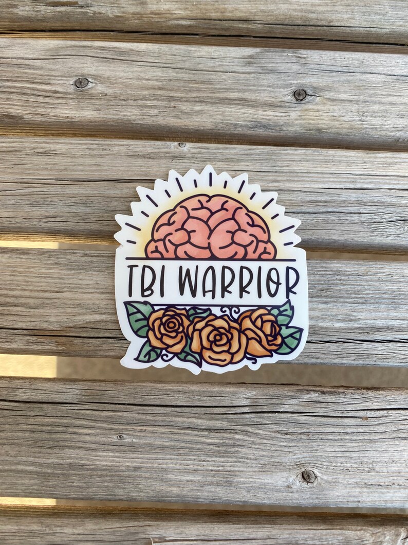 TBI Warrior Sticker. Traumatic Brain Injury Waterproof - Etsy