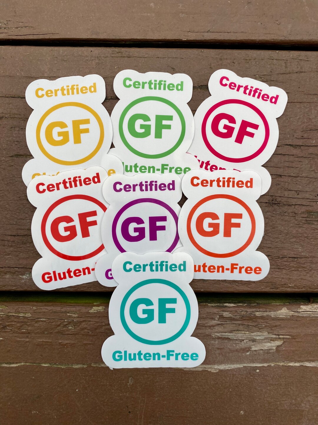 7 Piece Certified Gluten Free Sticker Pack| GF Sticker Pack in Your ...