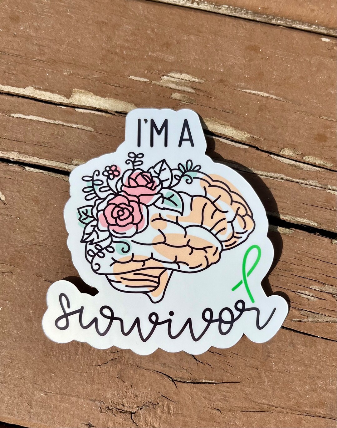 I’m A Survivor Sticker| Traumatic Brain Injury Survivor Sticker| Brain ...