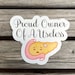 Proud Owner of A Useless Pancreas Sticker Sad Face Pancreas Sticker Fun ...