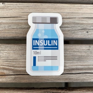 Insulin Vile Sticker With Amazing Graphics. Perfect Sticker for Type 1 ...