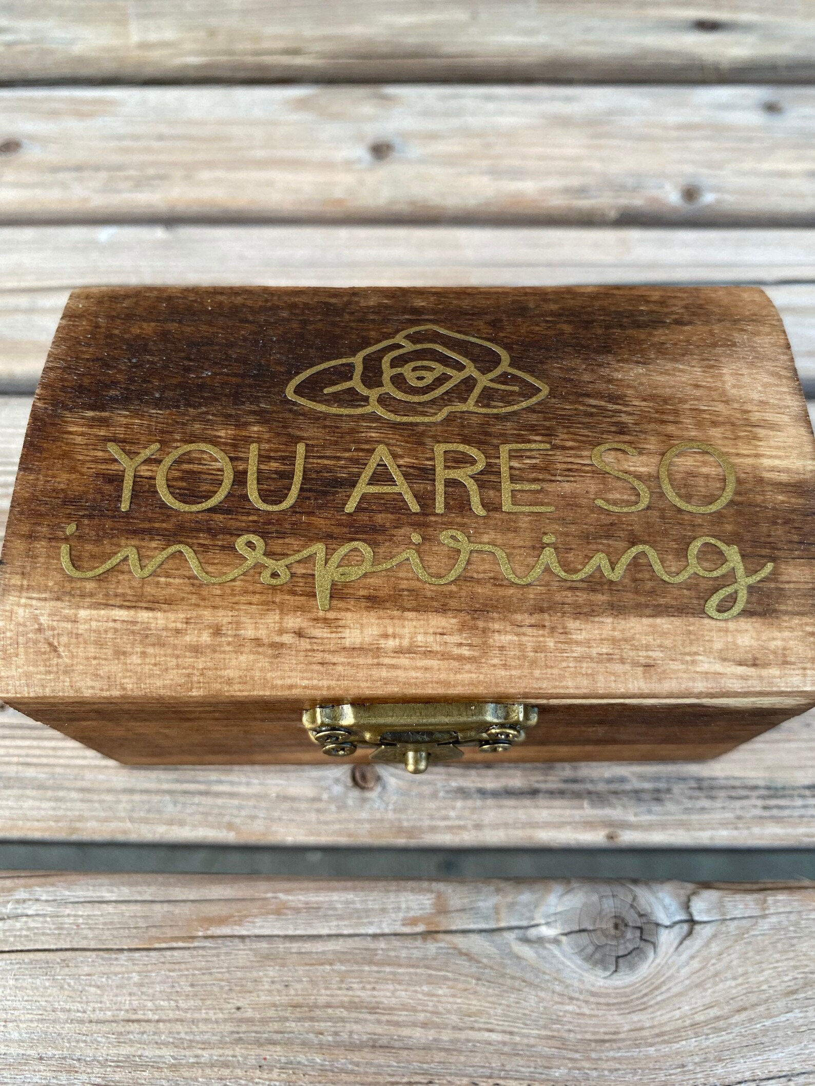 Positive Affirmation Keepsake Box. Jewelry Wood Box Perfect | Etsy
