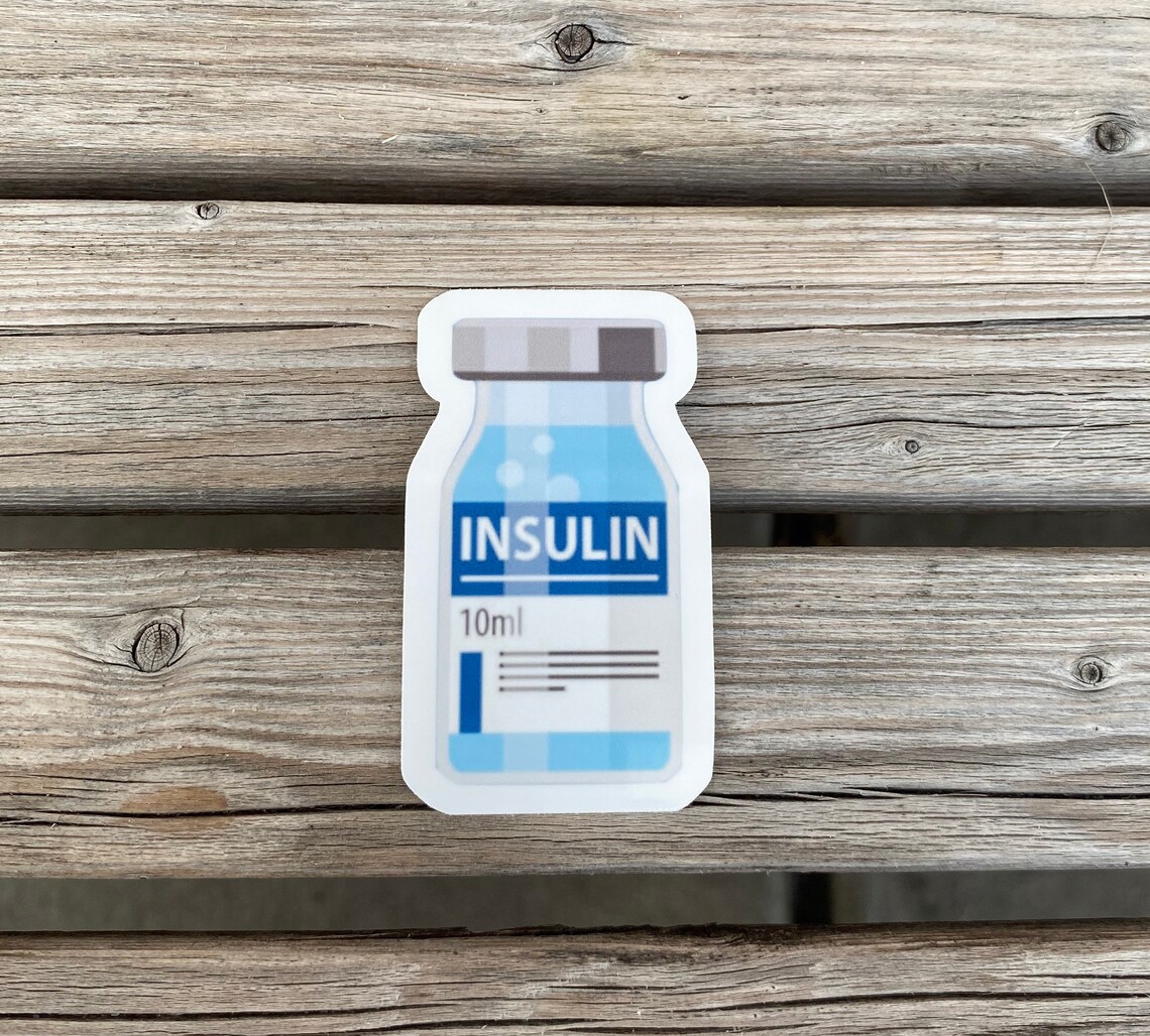 Insulin Vile Sticker With Amazing Graphics. Perfect Sticker - Etsy