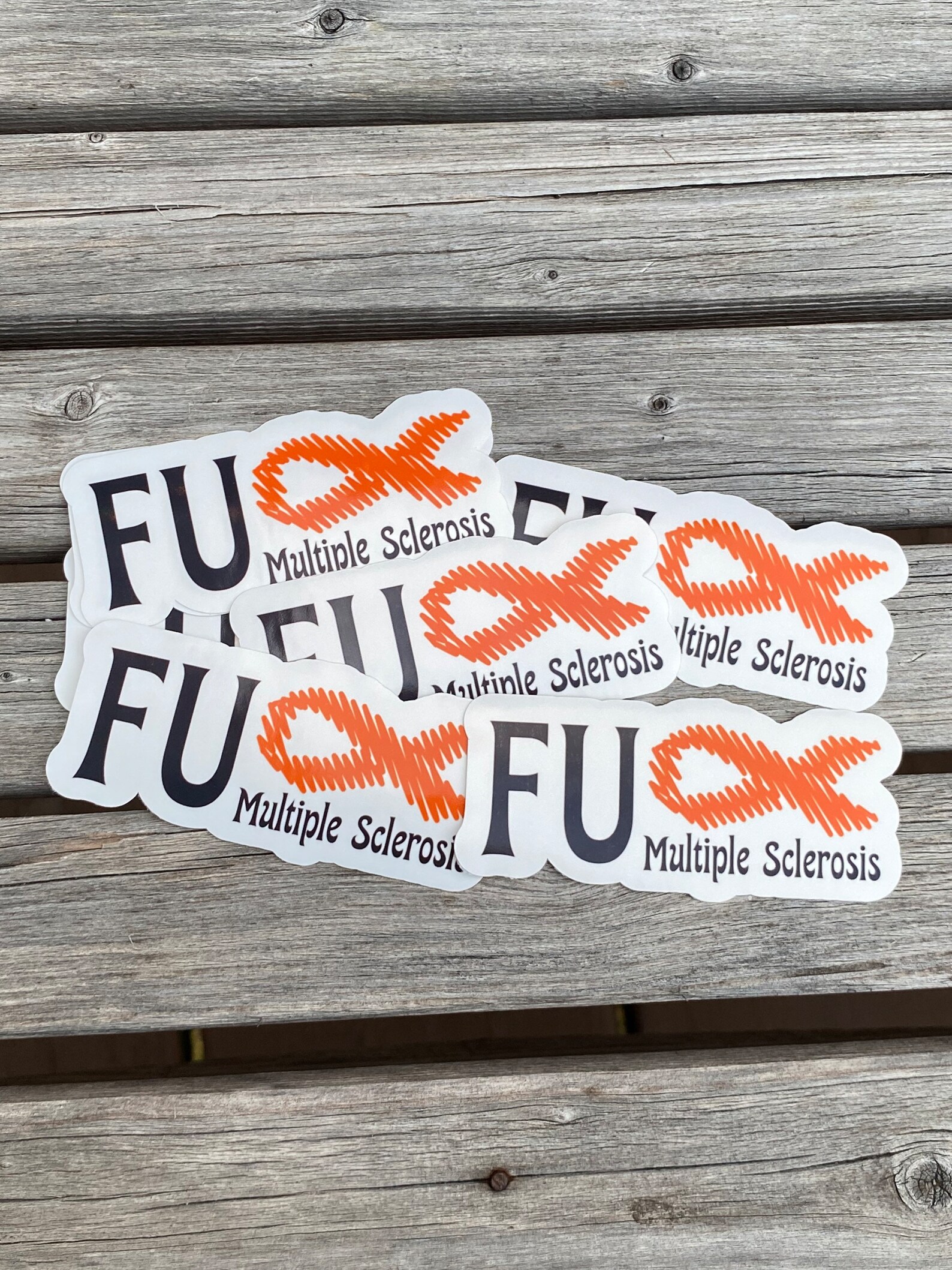 FU Multiple Sclerosis Awareness Sticker: Water Resistant Vinyl - Etsy