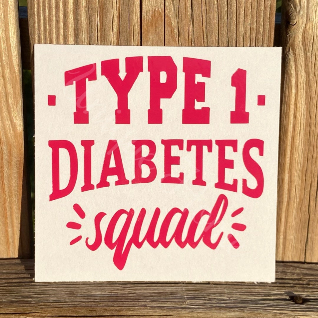 Fun Type 1 Diabetes Vinyl Car Decals. T1D Awareness Laptop Decal. - Etsy