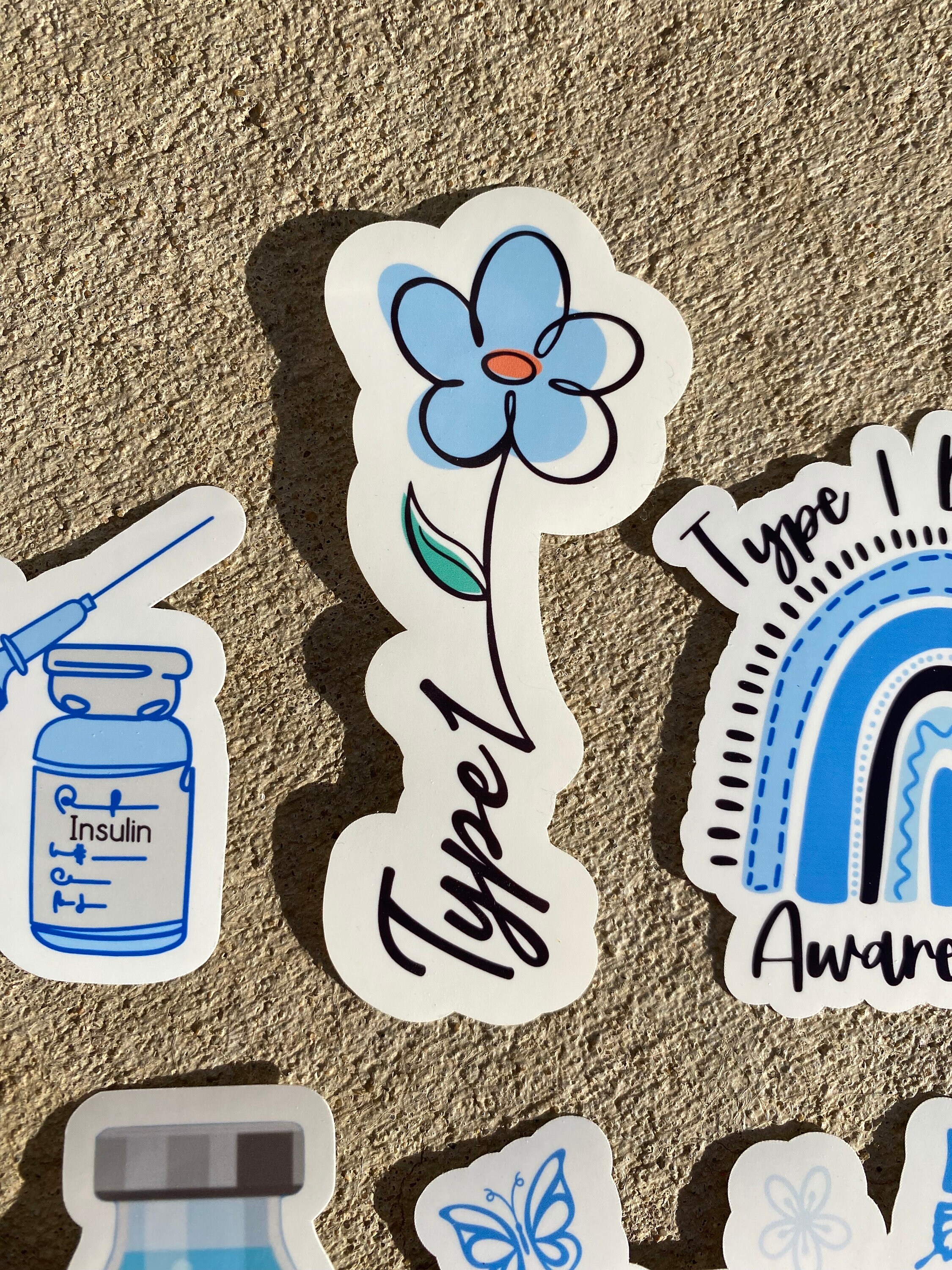 Type 1 Diabetes Awareness Sticker Pack: T1D Warrior Stickers - Etsy