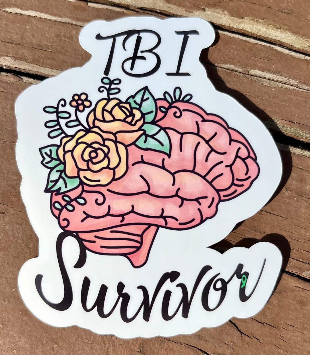 TBI Survivor Sticker| Traumatic Brain Injury Survivor Sticker| Brain ...