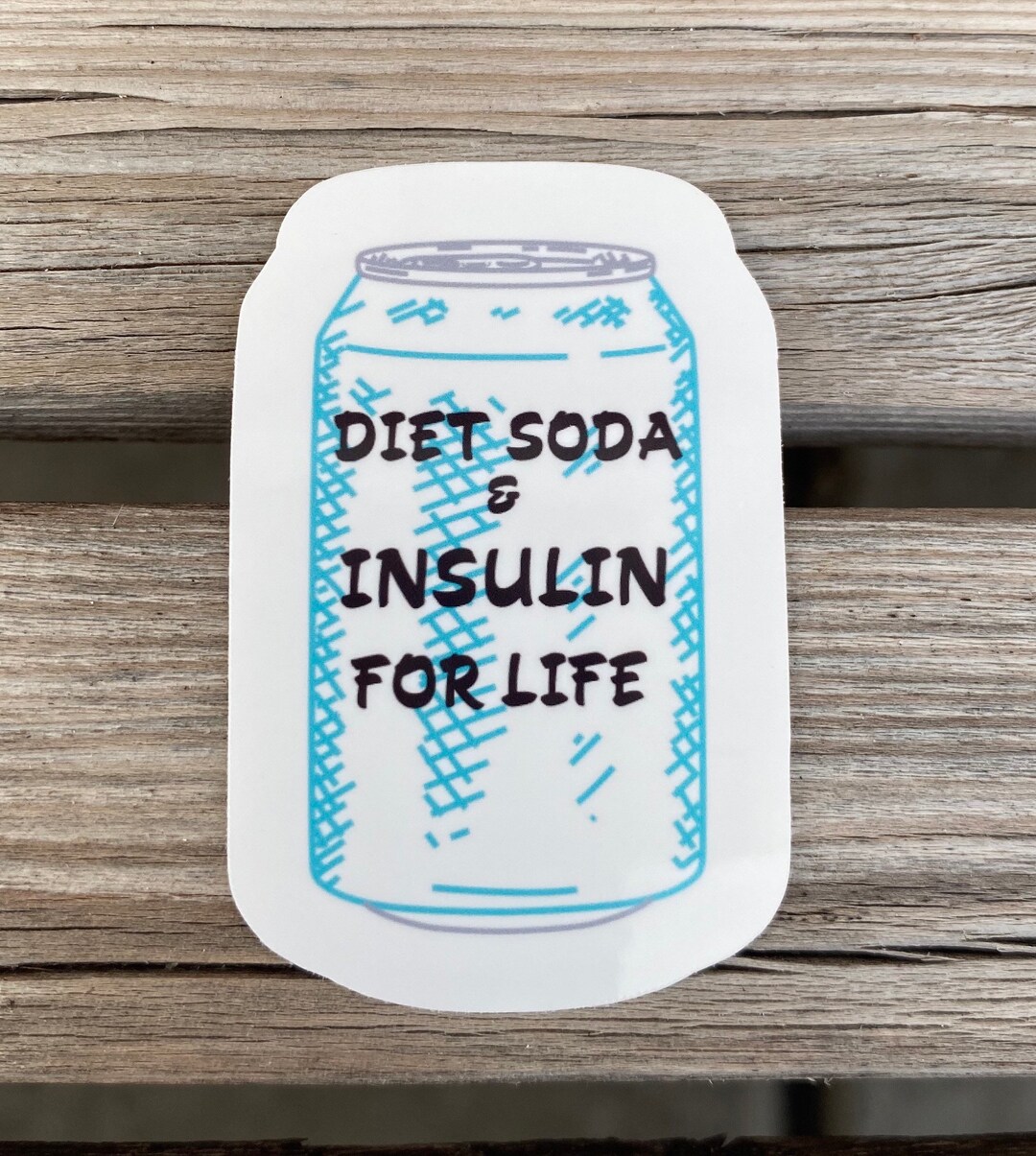 Diet Soda & Insulin Sticker: Waterproof Diabetes Awareness Decal - Etsy