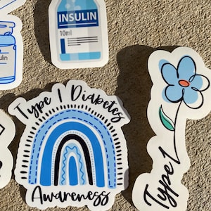 Type 1 Diabetes Awareness Month Sticker Pack| 6 Piece Sticker Pack ...