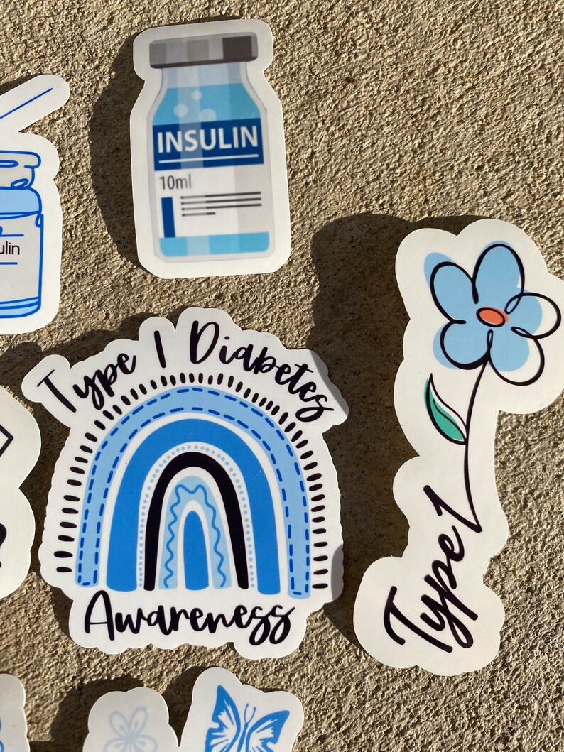 Type 1 Diabetes Awareness Sticker Pack: T1D Warrior Stickers - Etsy