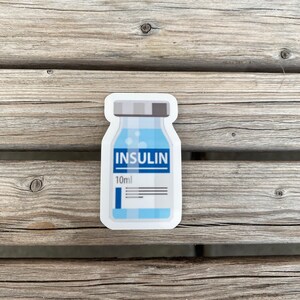Insulin Vile Sticker With Amazing Graphics. Perfect Sticker for Type 1 ...
