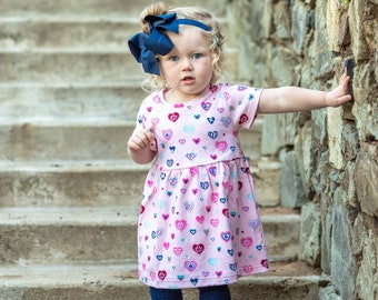 Girls heart dress | Etsy
