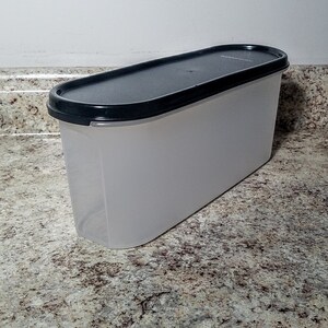 Tupperware Black Top Super Oval Modular 1.8 Litres Oval - Etsy