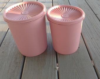 Pink canisters | Etsy