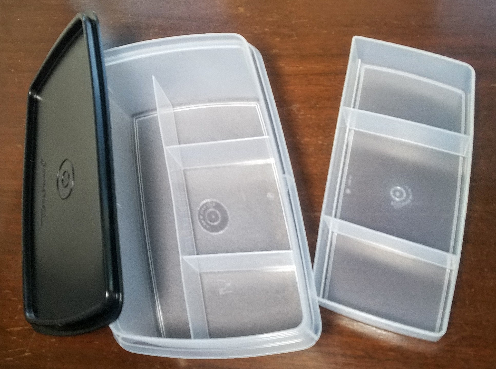 Tupperware Tuppercraft 3 Pc.divided Craft Hobby Container W/tray 767 ...