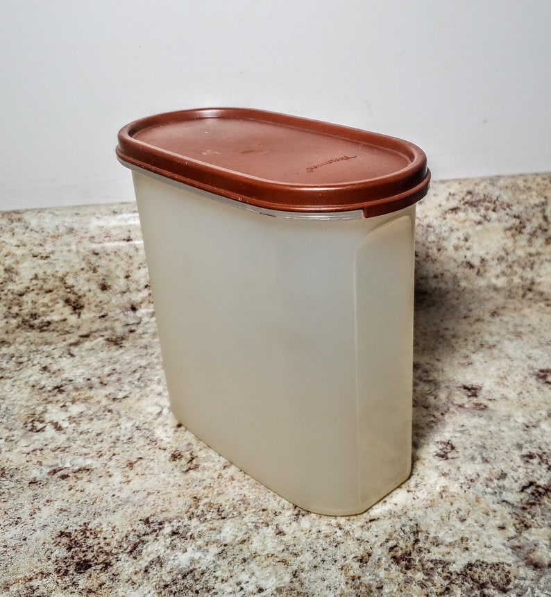 Tupperware Brown Top Modular 1.7 Litres Oval Storage Container 1613 - Etsy
