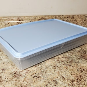 TUPPERWARE Cold Cut Keeper Snack Stor Large 9x13 Ice Cube Blue Seal ...