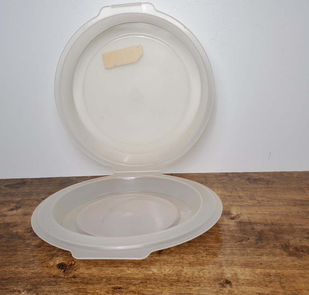Vintage Pyrex PIE KEEPER CARRIER Plastic Clam Shell Style Holds 9 Pie ...
