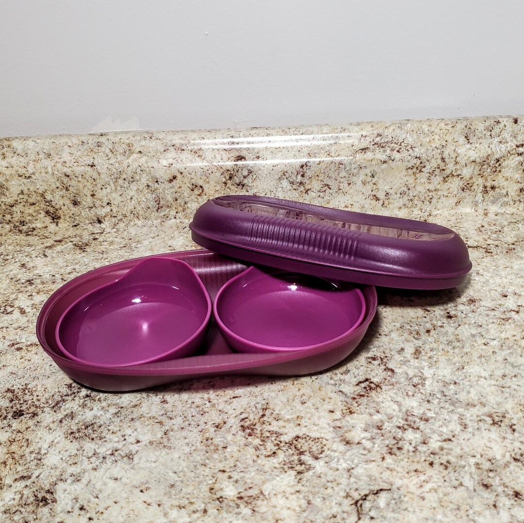 Tupperware Microwave Breakfast Maker Purple 6996 Eggs Omelet Maker Egg ...