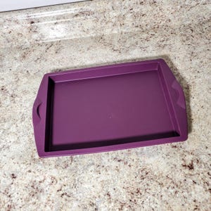 Tupperware Silicone Baking Form Rectangular Purple Cabbage Cake Pan New ...